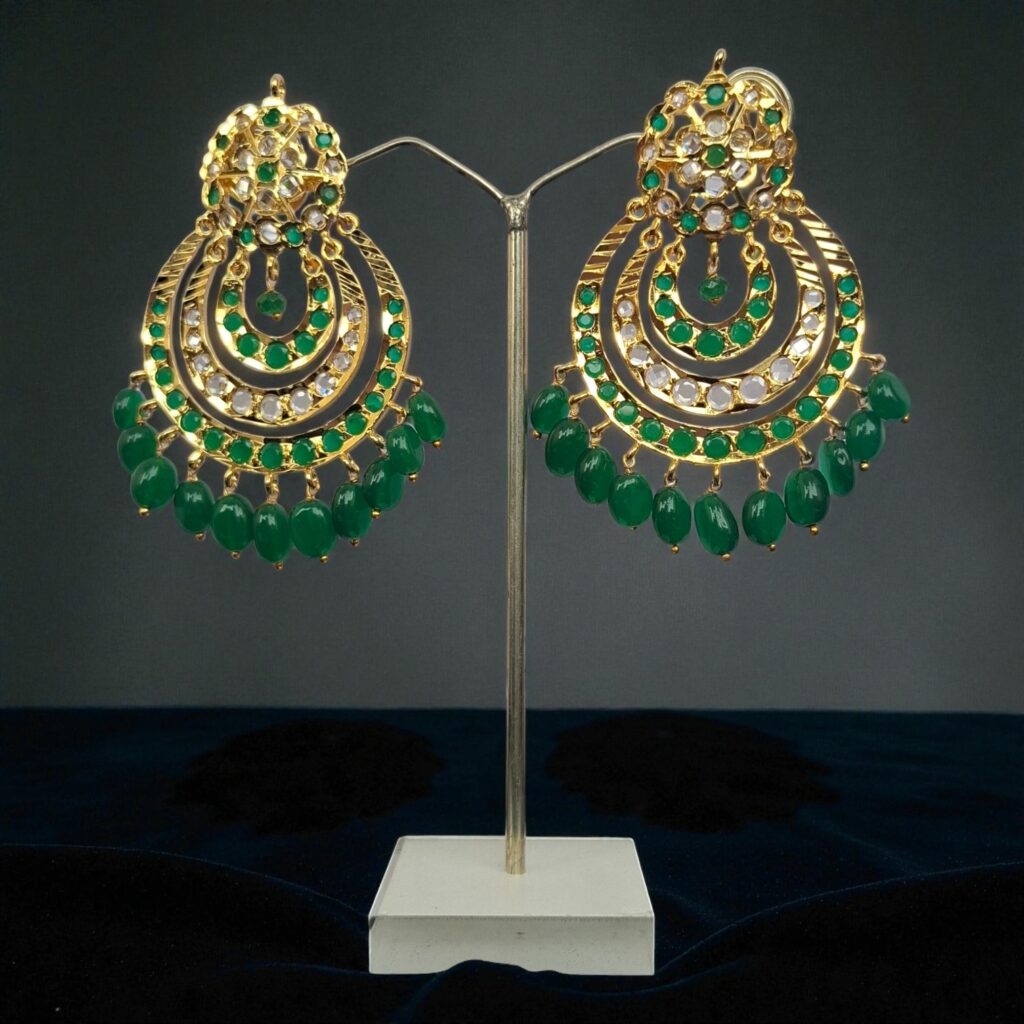 Mehar Green Chand Bali - hyderabadijewel.com
